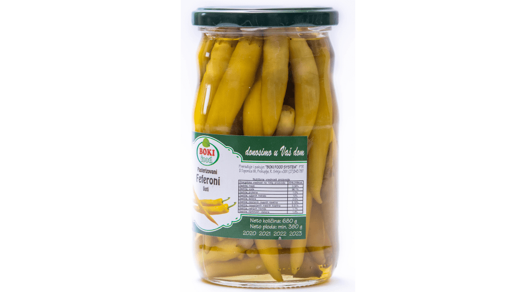 Feferoni ljuti 680 gr - Boki food